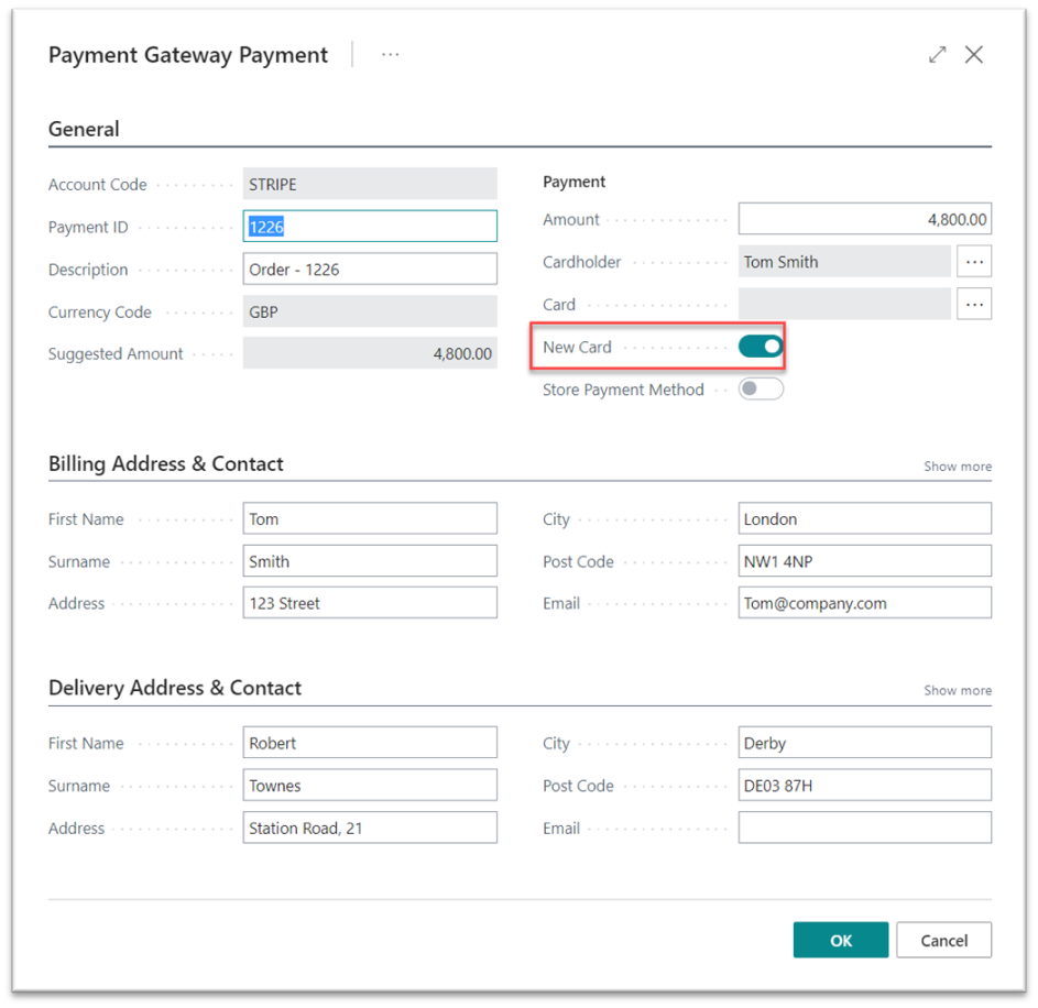 Clever Dynamics - Taking Payments - New Cards